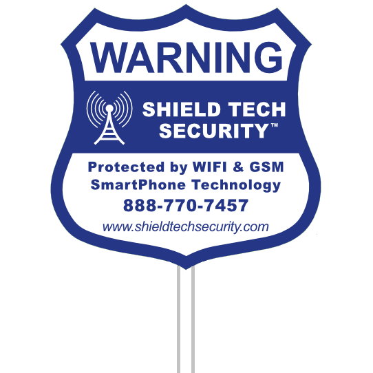 Shield Tech Security > Yard Signs > Blue Signs
